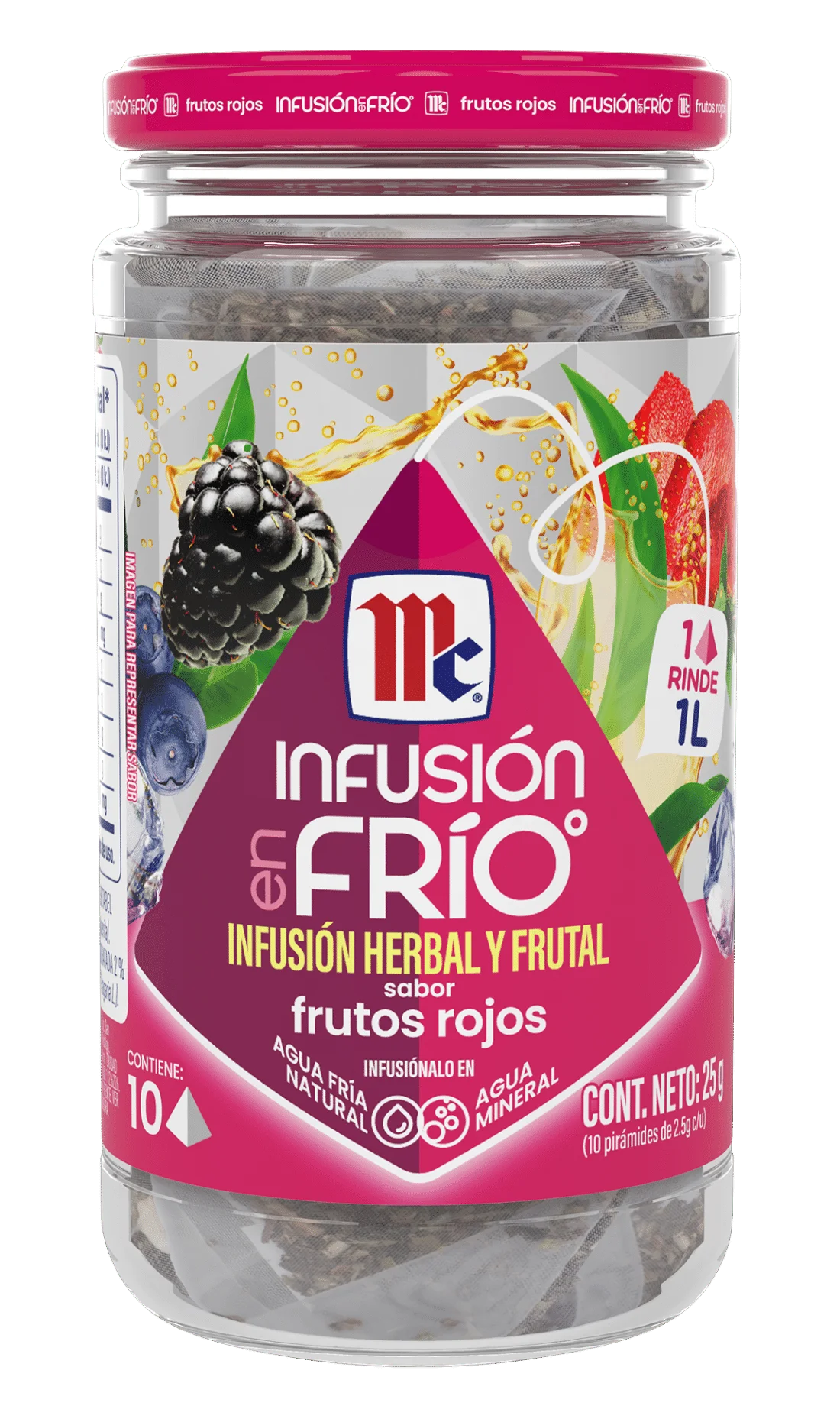 Infusión en Frío Sabor Frutos Rojos