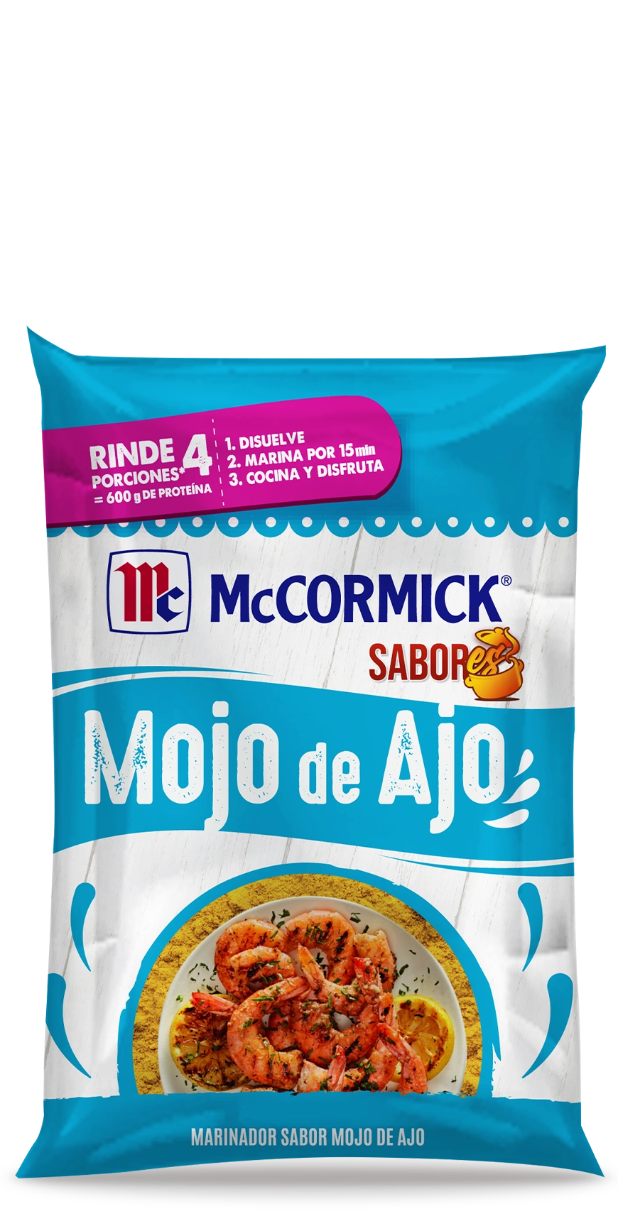 Sobre de marinador Mojo de Ajo McCormick