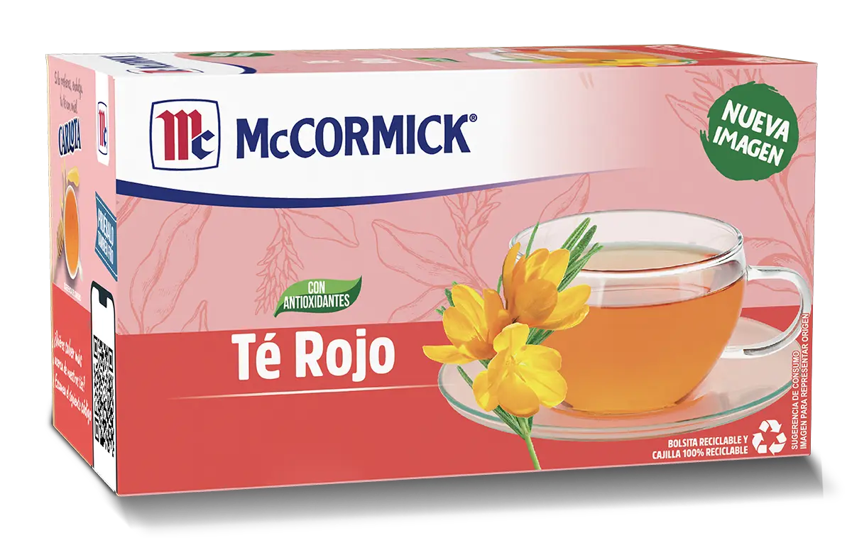 Caja con sobres de té rojo McCormick