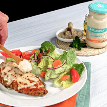Pollo Parmesano con Mayonesa Balance McCormick