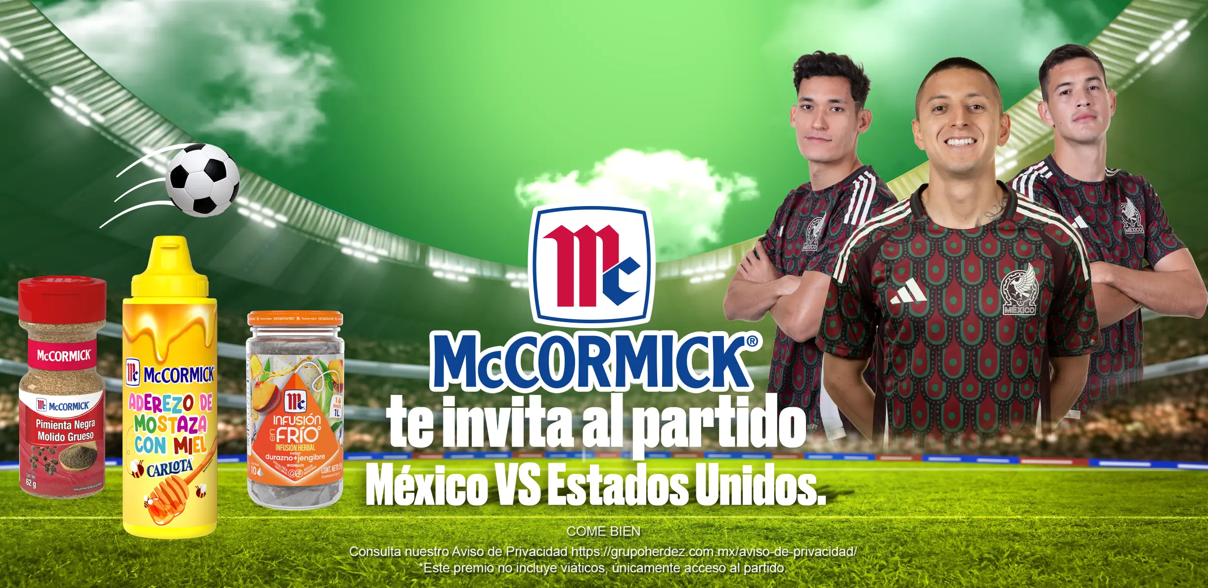 Mccormick Te Invita Al Partido México Vs Estados Unidos