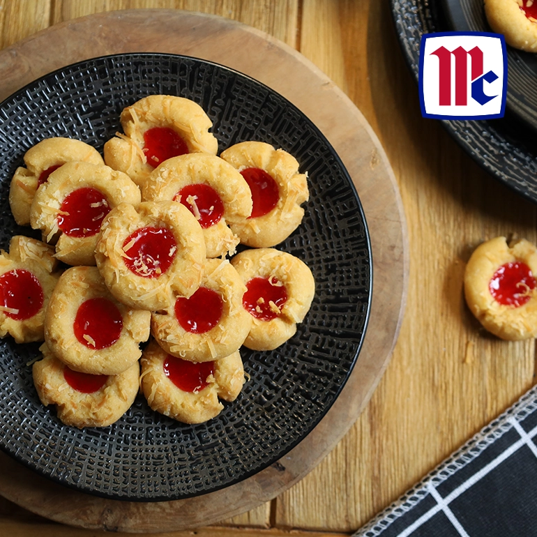 POLVORONES NAVIDEÑOS CON MERMELADA SABORES DE MÉXICO MCCORMICK DE FRESA ...