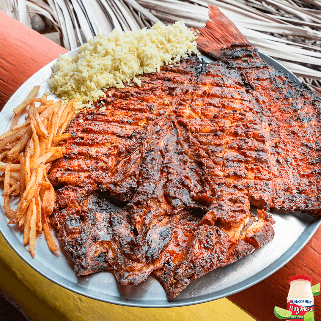 PESCADO A LA TALLA CON ESPECIAS