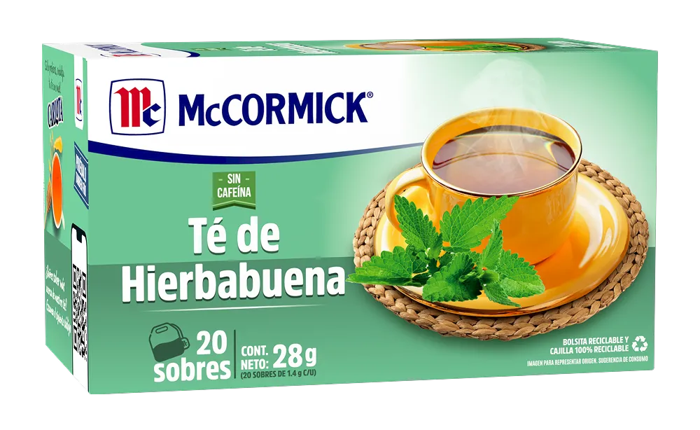 Sobres de té de hierbabuena McCormick